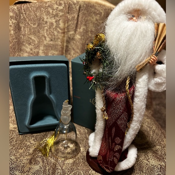 Lenox | Holiday | Vintage Lenox Crystal Snowman Bell Ornament Wgold ...